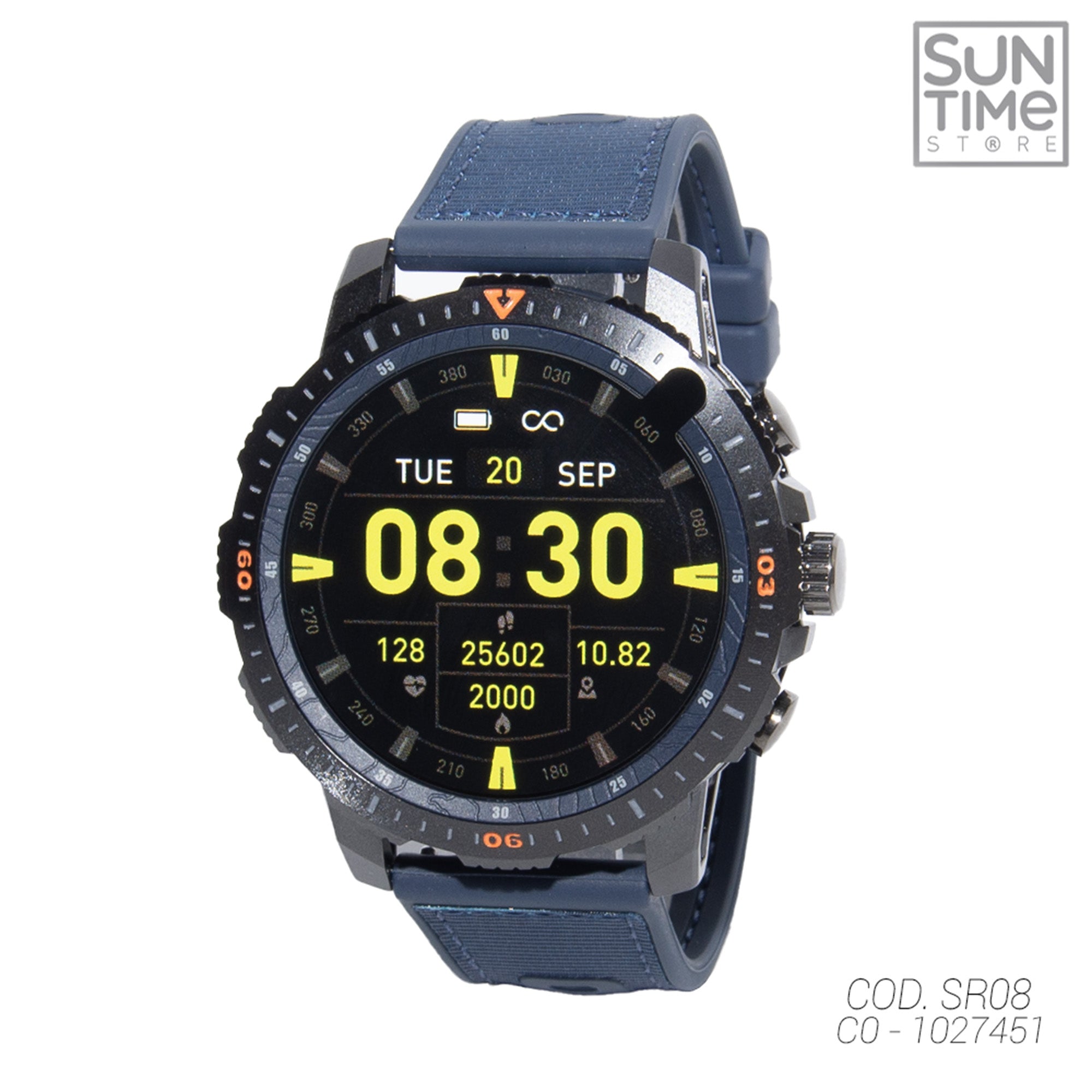 SMARTWATCH RELOJ INTELIGENTE AZUL SMARTTIME HOMBRE SR08 SMART TIME